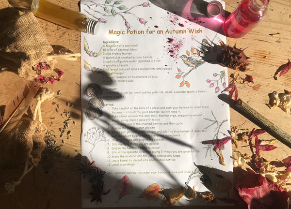 An Autumn Wish Magic Potion Recipe - The Den Kit Co.