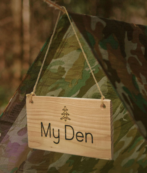 Wooden Sign - My Den – The Den Kit Co.